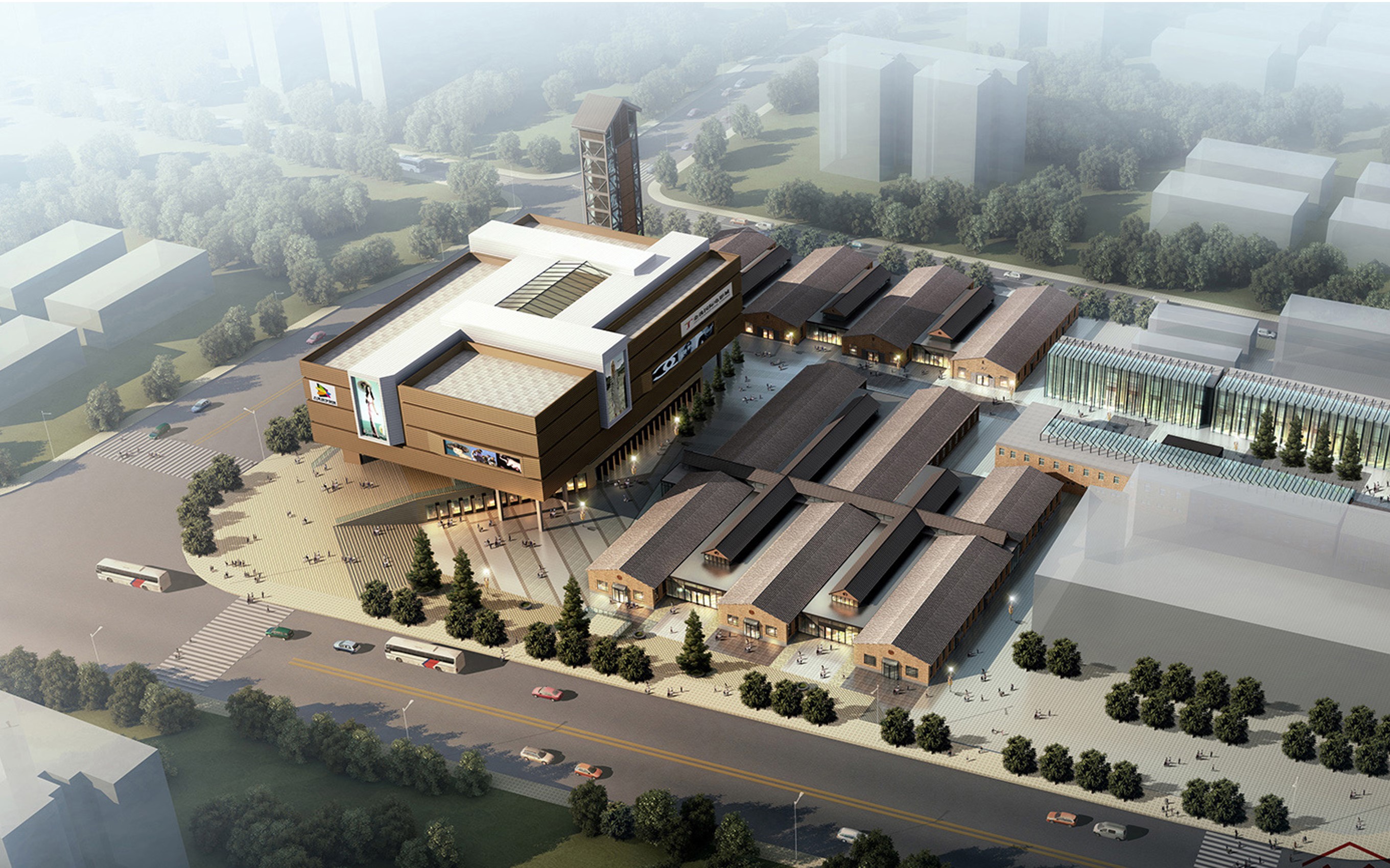 厂房设计工农业园区厂区空间3dmax建模设计 猪八戒网企业服务