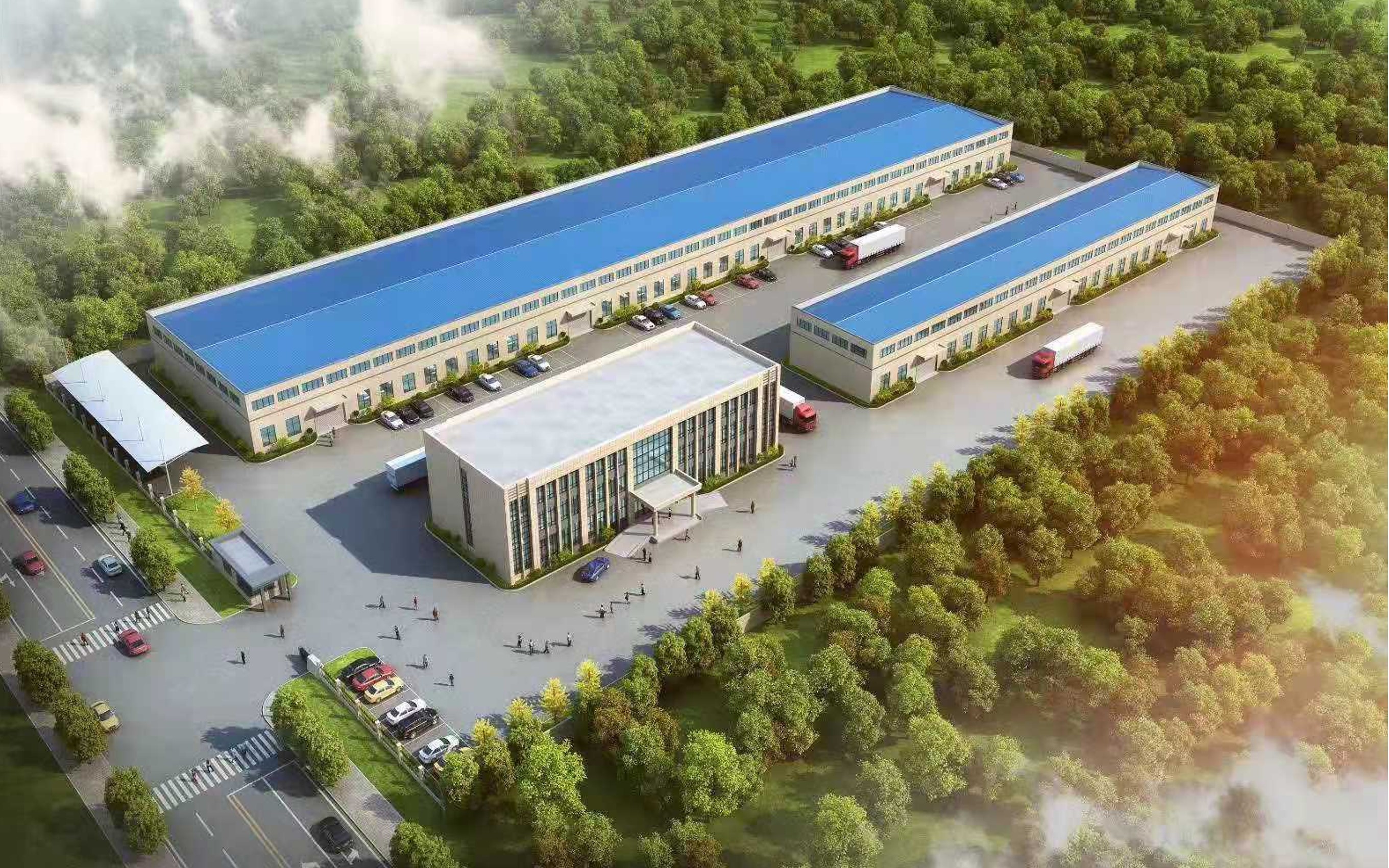 厂房设计工农业园区厂区空间3dmax建模设计 猪八戒网企业服务